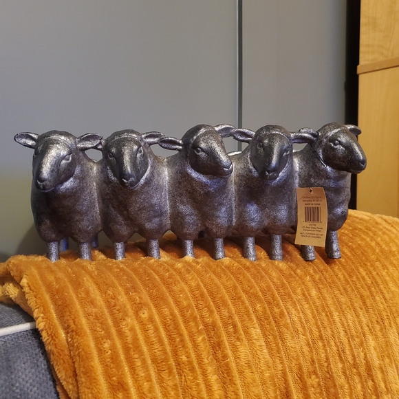 Creative Co-Op | Accents | Creative Coop Sheep Planter Iron Finish ...